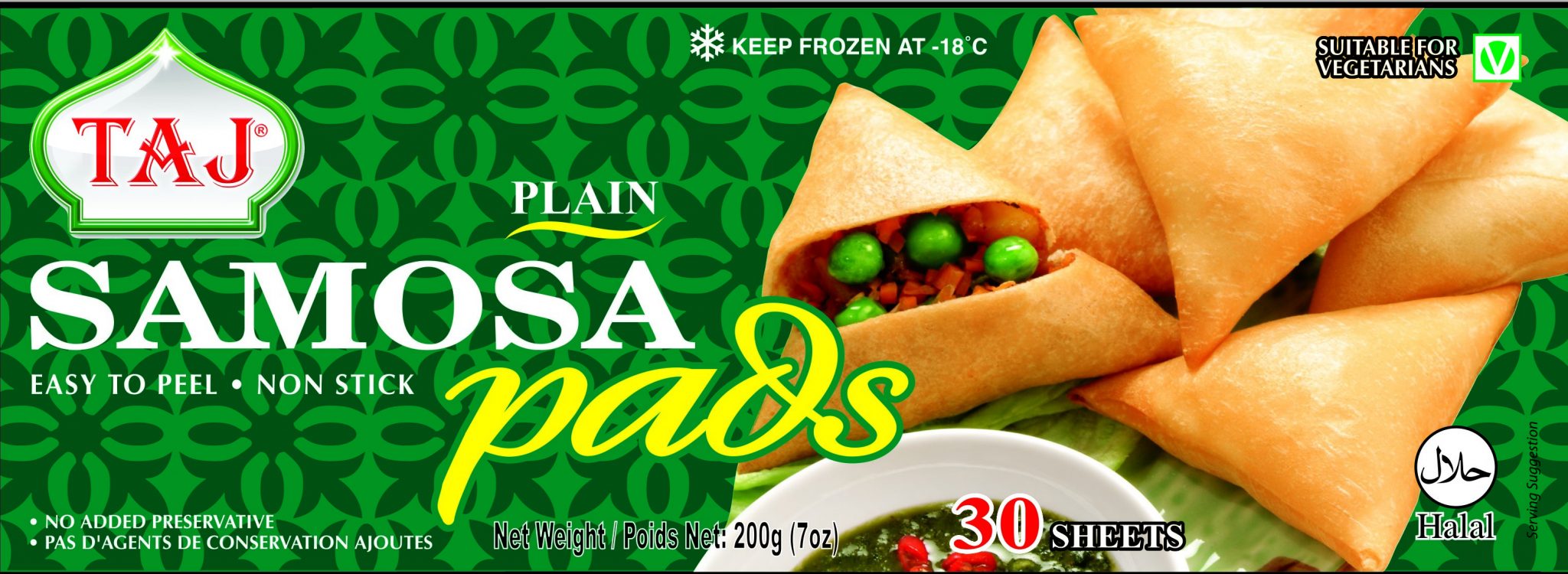 Samosa Pads (30 Sheets) - TAJ Foods