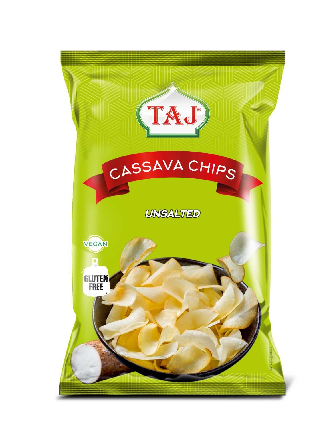 Unsalted Cassava Crisps - TAJ Foods