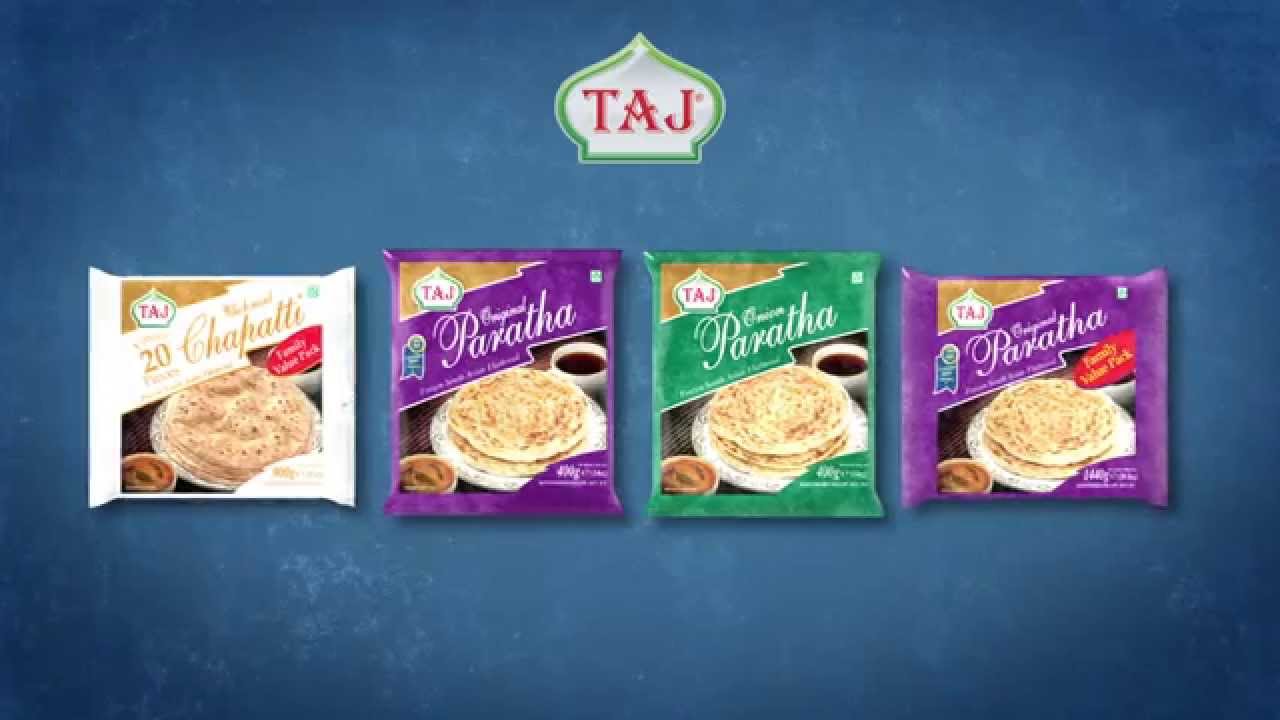 Fluffy, Crispy & Award winning TAJ Paratha Range - TAJ Foods